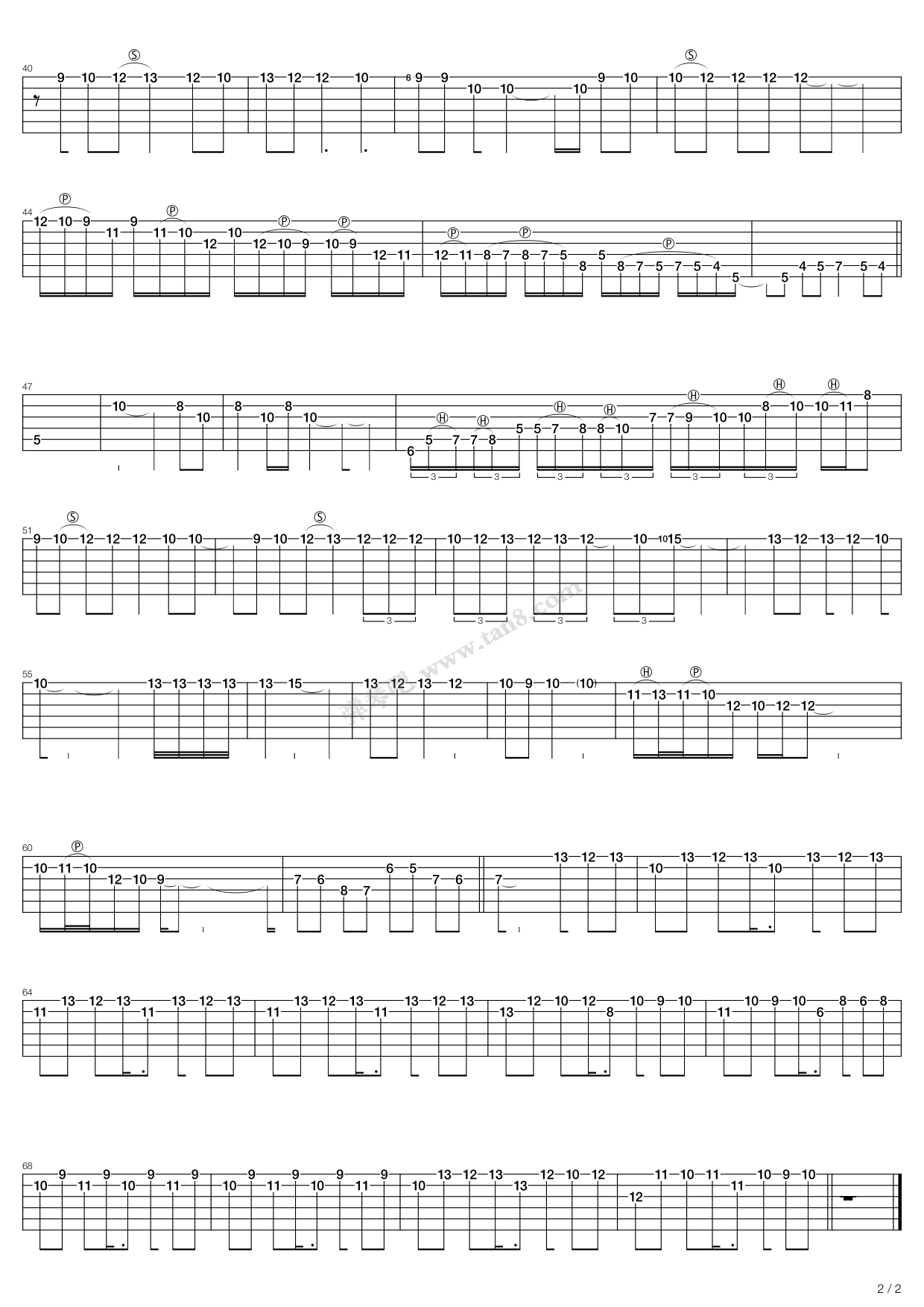 《Obsession Confession》吉他谱-C大调音乐网