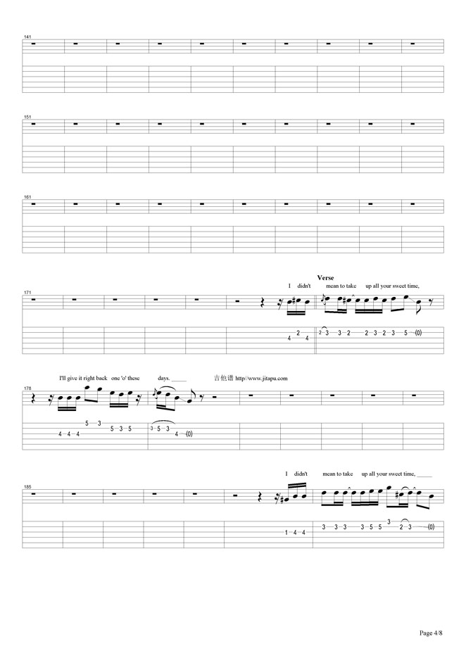 《Voodoo Child (Slight Return)》吉他谱-C大调音乐网