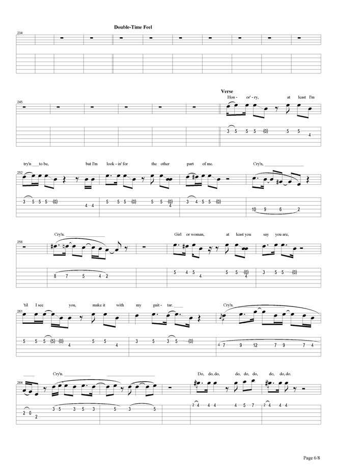 《Voodoo Child (Slight Return)》吉他谱-C大调音乐网