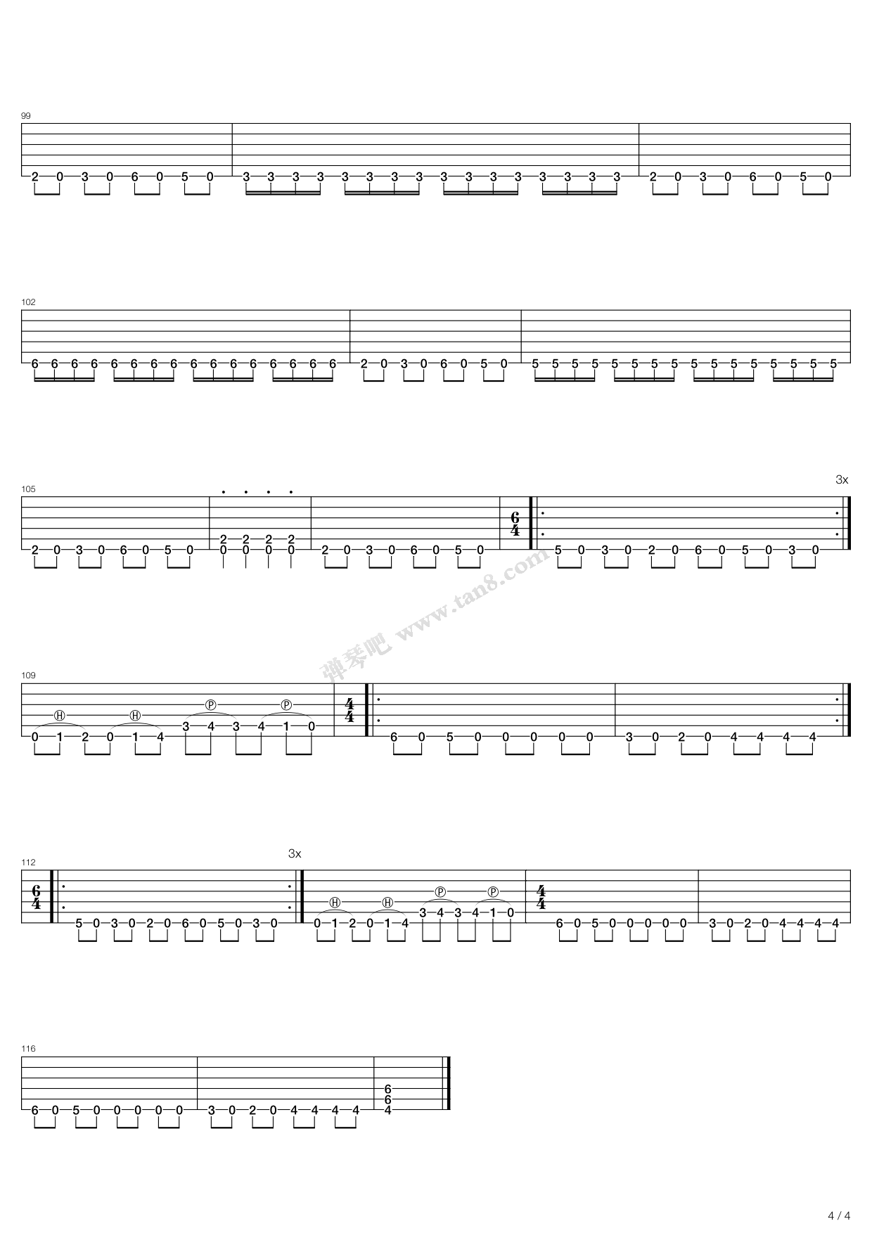 《Spine Splitter》吉他谱-C大调音乐网